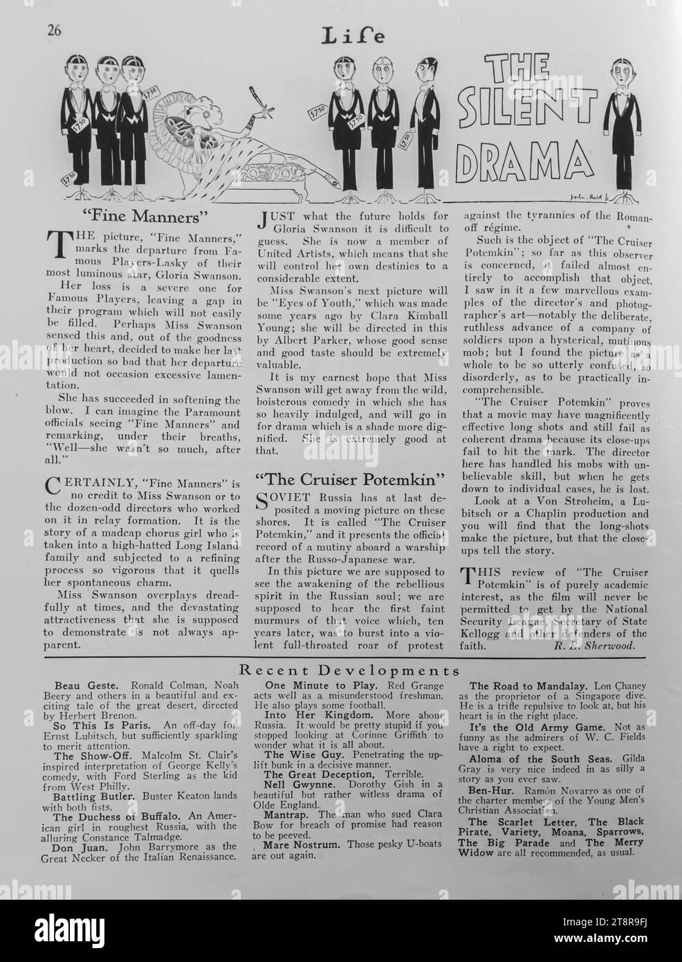 1926 LIFE magazines reviews of Films "Cruiser Potiemkin" by Sergey ...