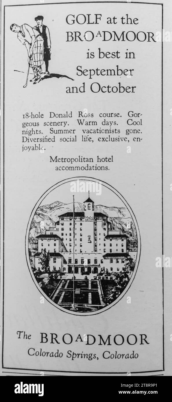 1920s golf magazine Black and White Stock Photos & Images - Alamy