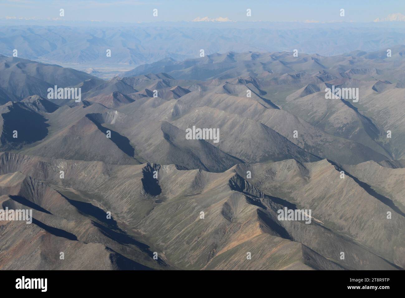 Sichuan-Tibet Plateau, Aerial views of Northwest Sichuan and Eastern ...