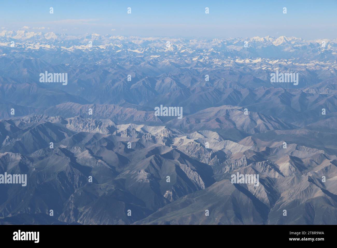 Sichuan-Tibet Plateau, Aerial views of Northwest Sichuan and Eastern ...