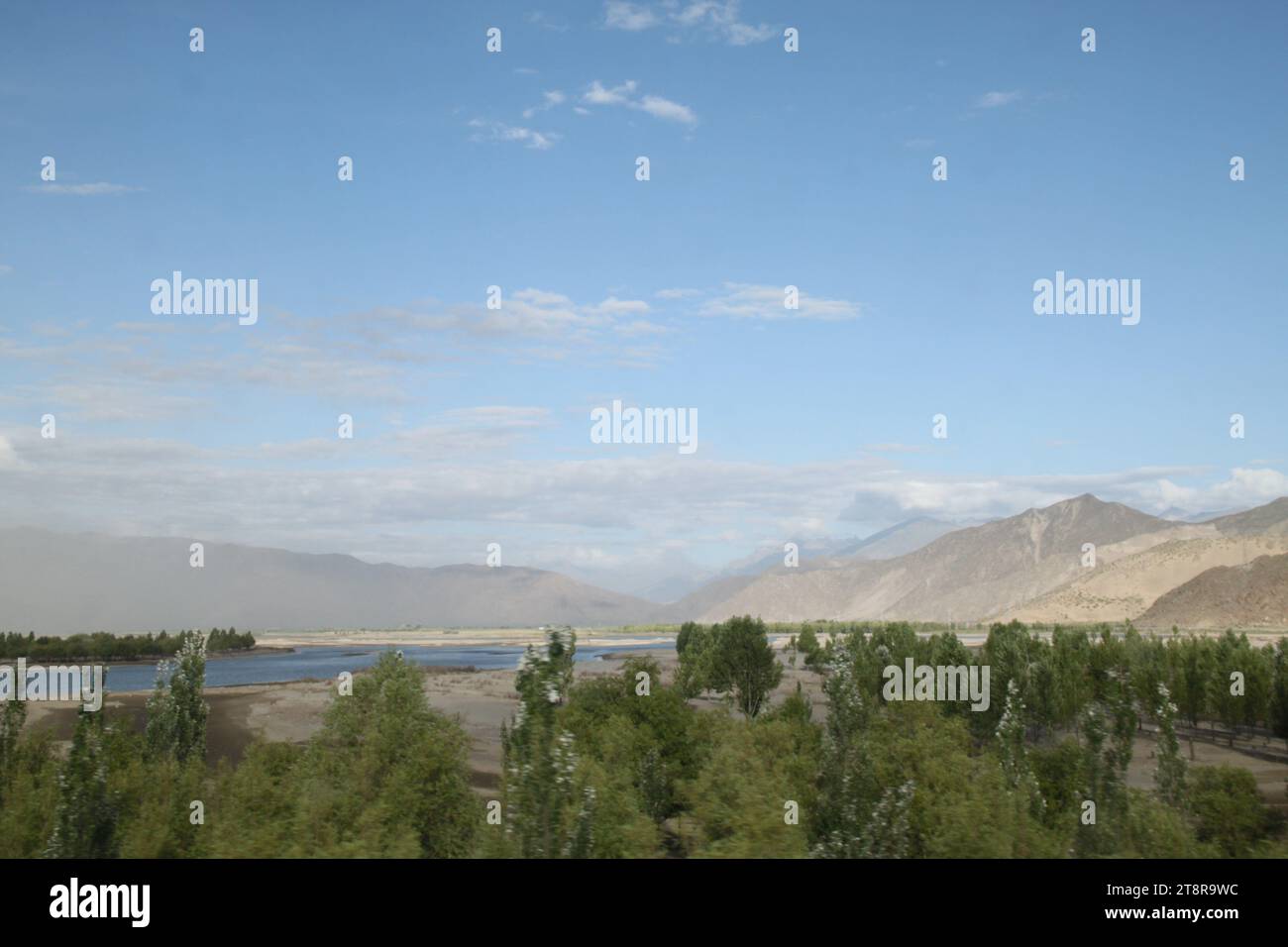 Road from Lhasa to Airport, Lhasa, Xizang Tibet Stock Photo - Alamy