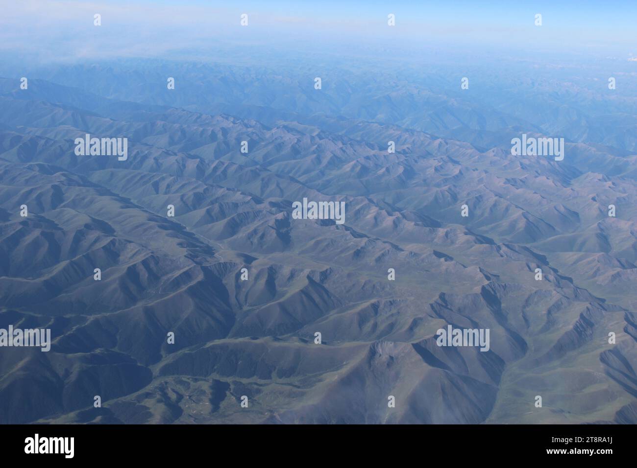 Sichuan-Tibet Plateau, Aerial views of Northwest Sichuan and Eastern ...