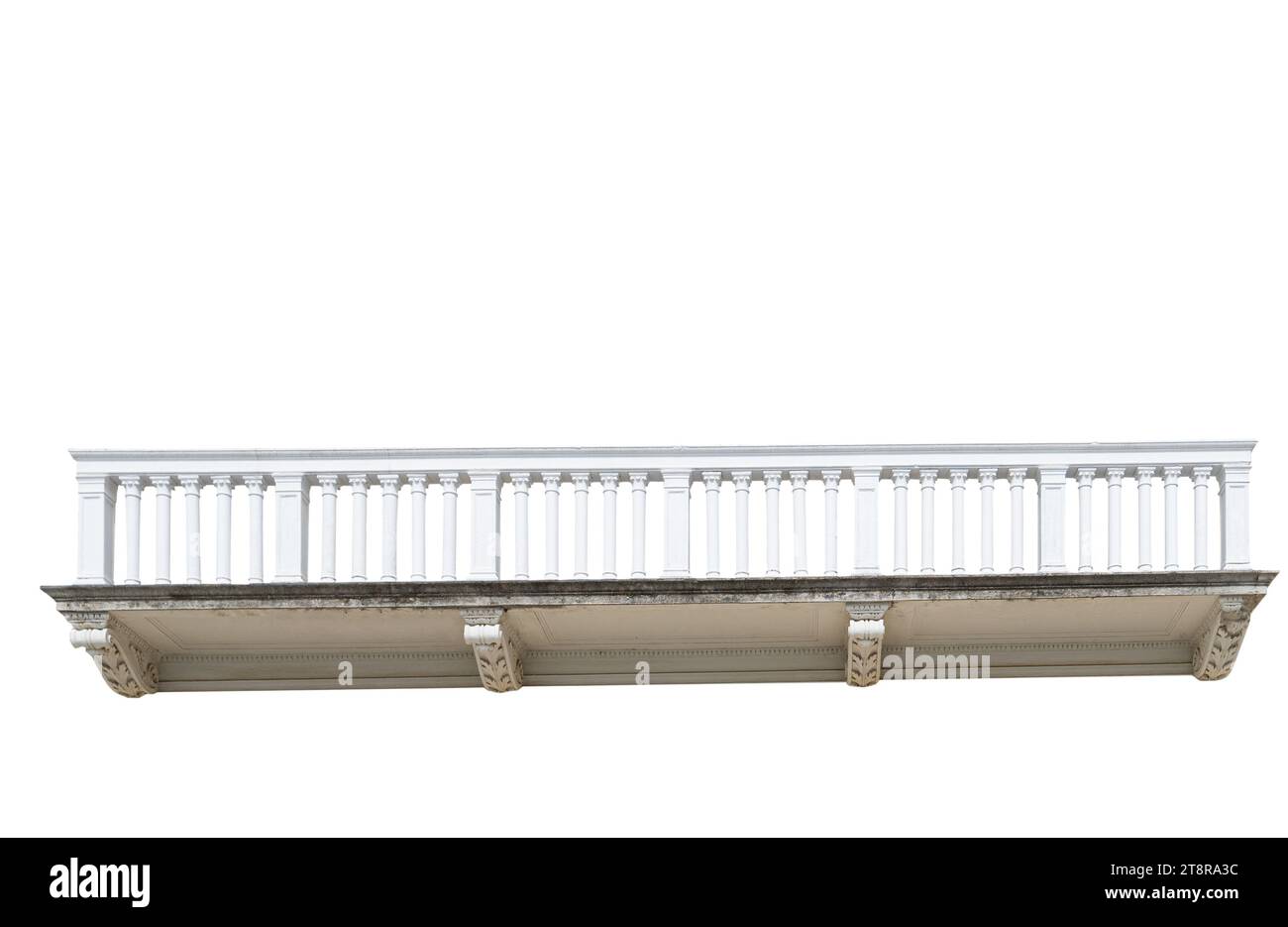 stone railing isolated on white background Stock Photo - Alamy