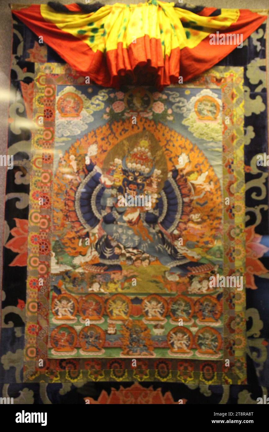 Tibetan Tangka Painting, Tibet Museum, Lhasa Stock Photo - Alamy