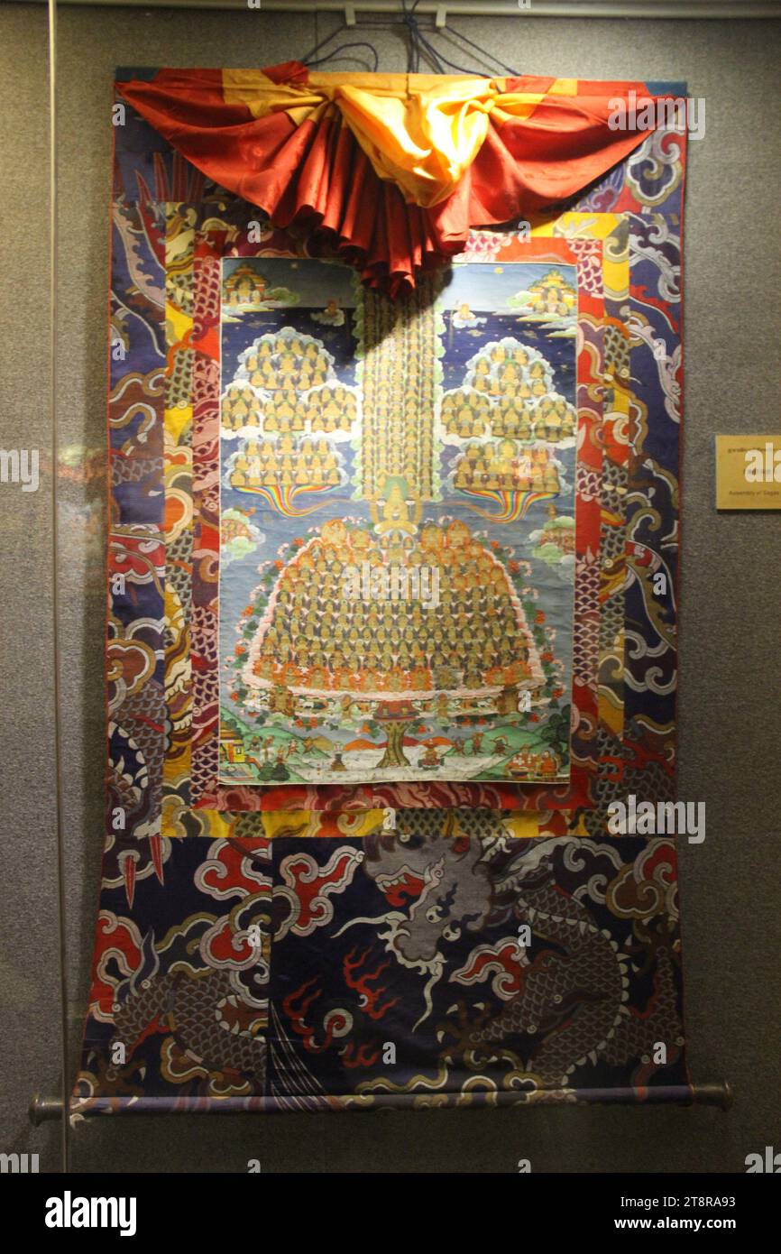 Tibetan Tangka Painting, Tibet Museum, Lhasa Stock Photo - Alamy