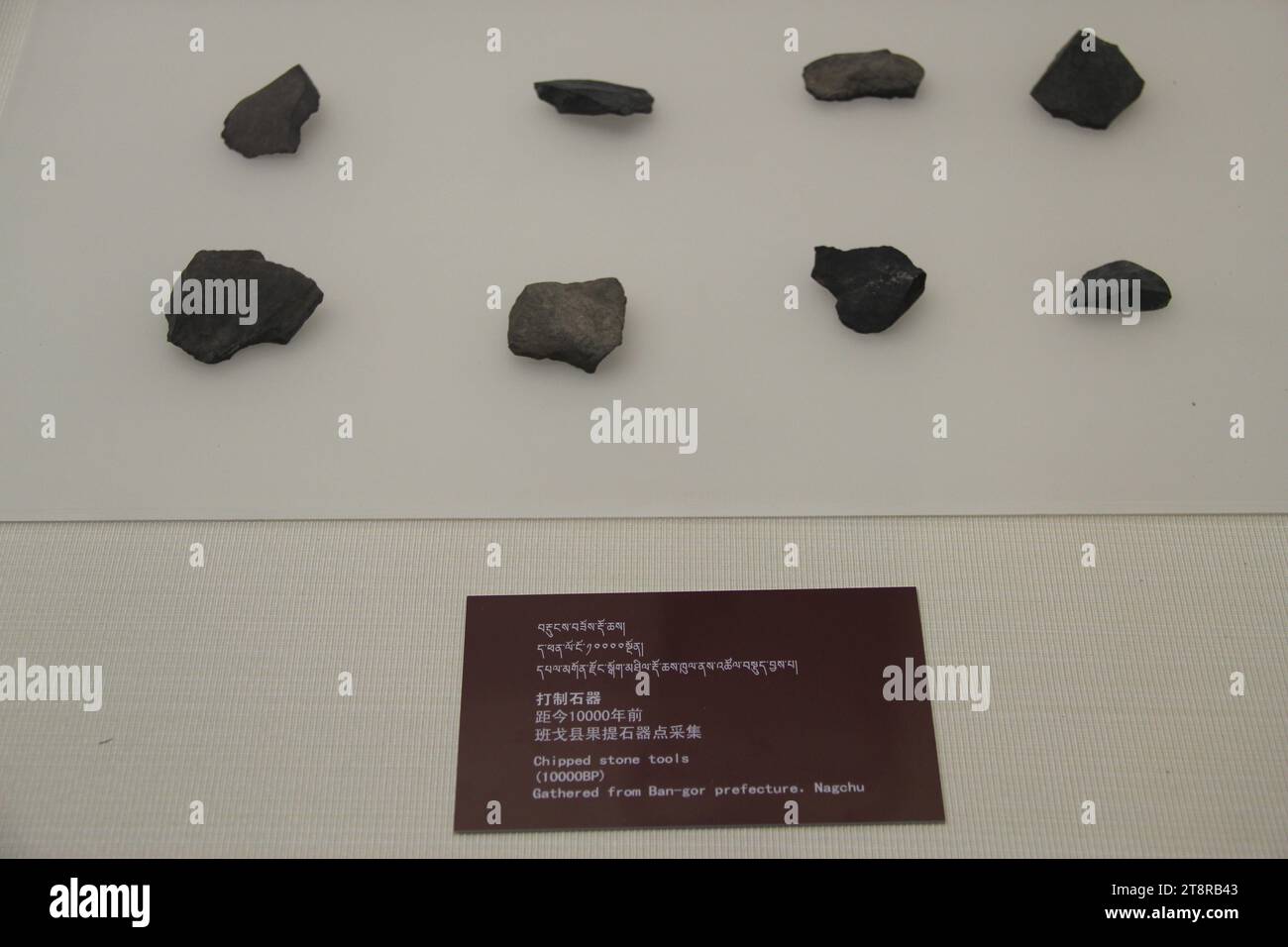 Paleolithic Stone Tools, Tibetan History Gallery, Tibet Museum, Lhasa ...
