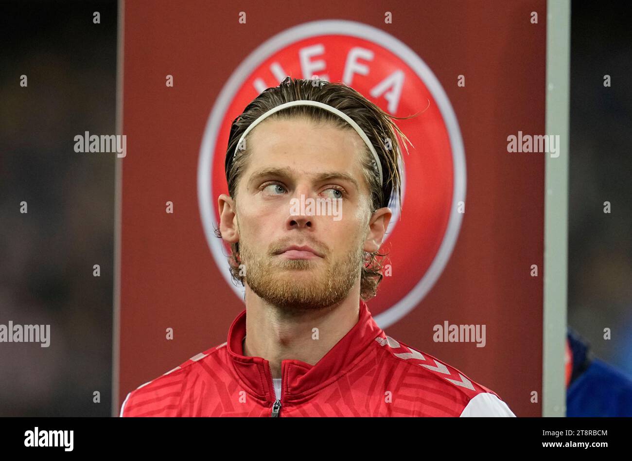 Windsor Park, Belfast, Northern Ireland. 20th Nov, 2023. Mathias Jensen ...