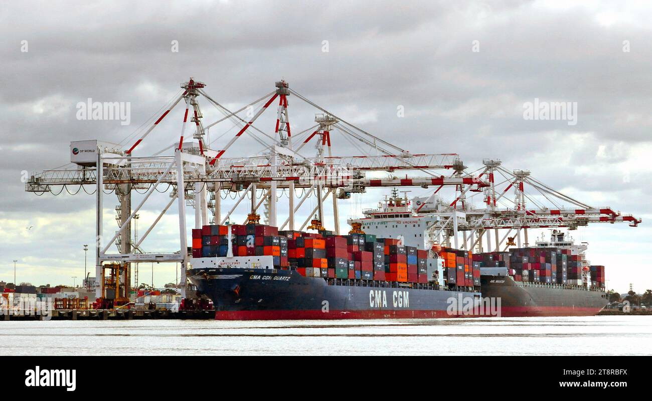 Container terminal. Port of Melbourne, The Port of Melbourne is the ...