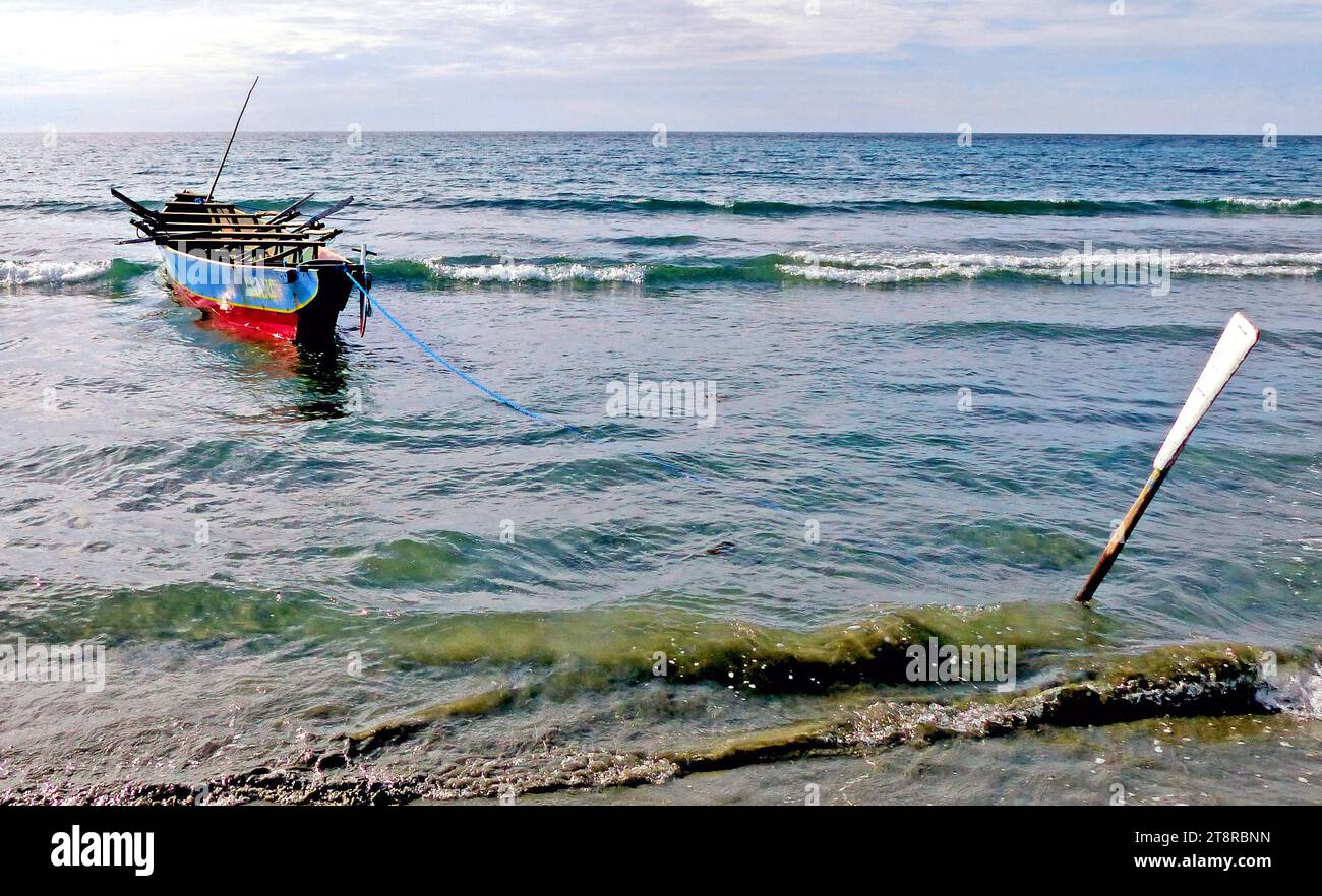 Beach scene. Philippines, Currimao, Ilocos Norte. Philippines Stock ...