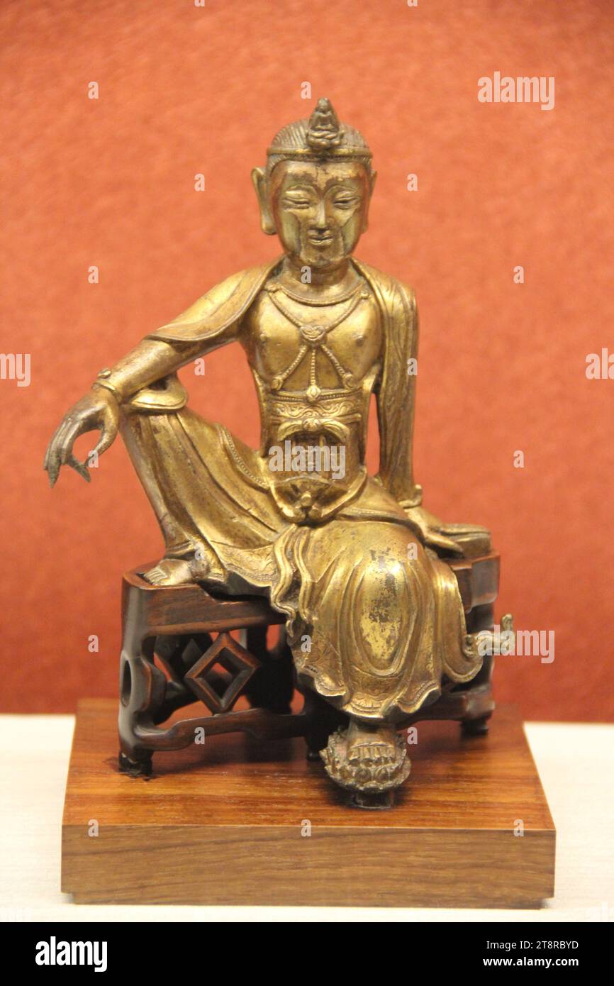 Seated Bodhisattva in Lalitasana Posture, Ming, Buddhist Art Collection ...