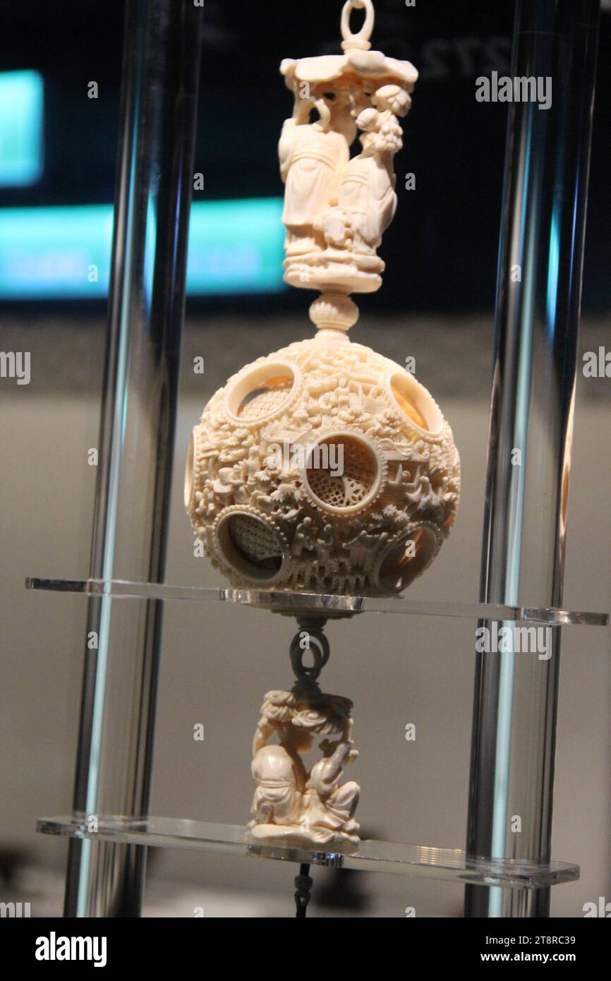 Qing Ivory Balls of Nested Concentric Layers, Late 19th Century ...