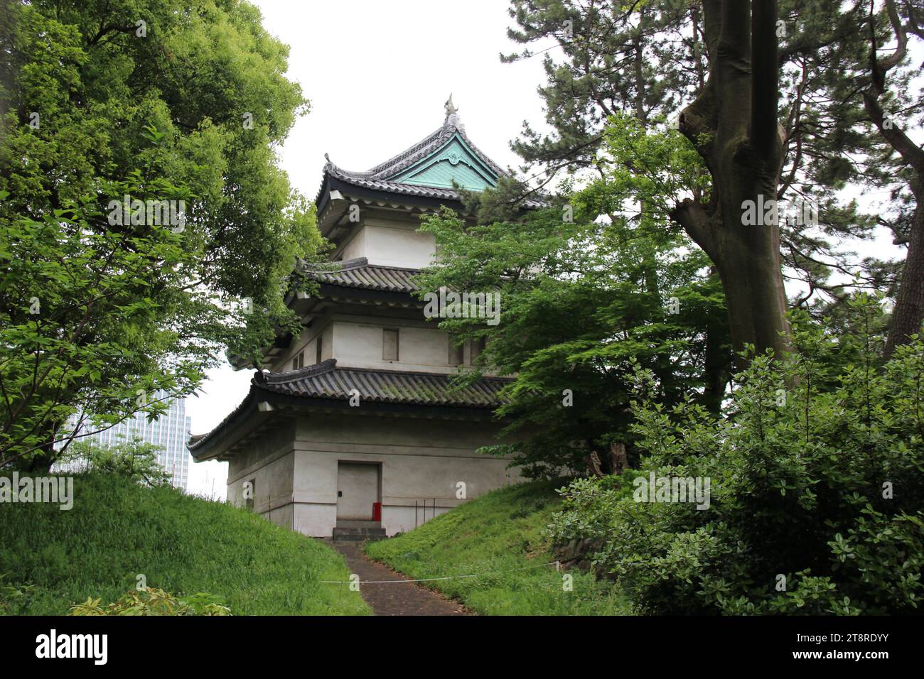 Edo Castle Remains: Mt. Fuji-View Keep, Tokyo, Japan Stock Photo - Alamy
