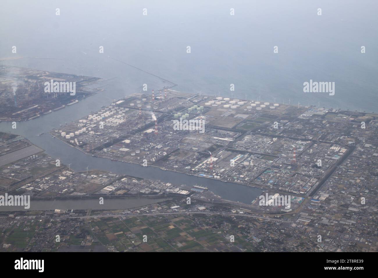 Aerial View Approaching Tokyo, Japan, Honshu Island, Tokyo area, Japan Stock Photo - Alamy