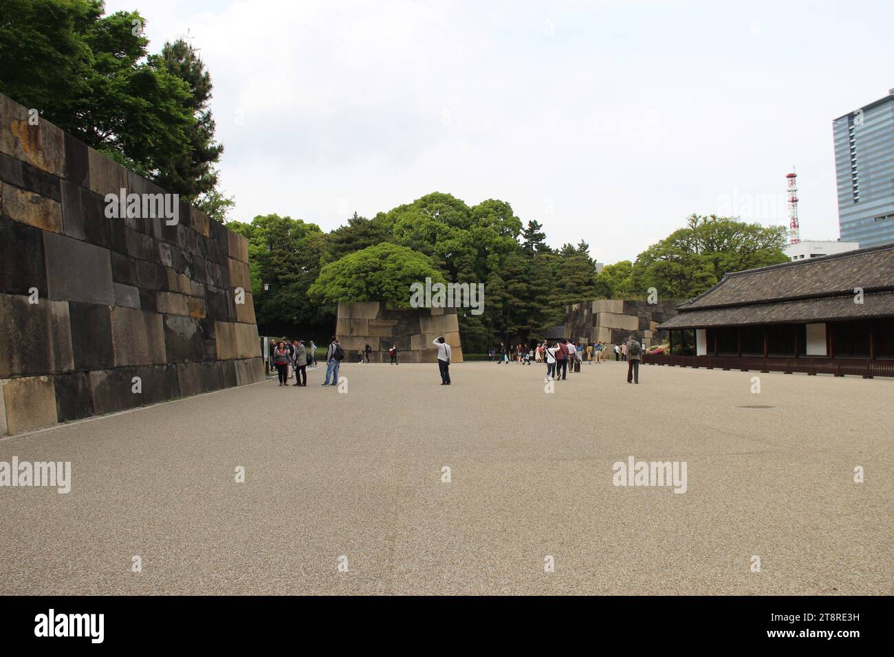 Edo Castle Remains/Imperial Palace Gardens, Tokyo, Japan Stock Photo ...