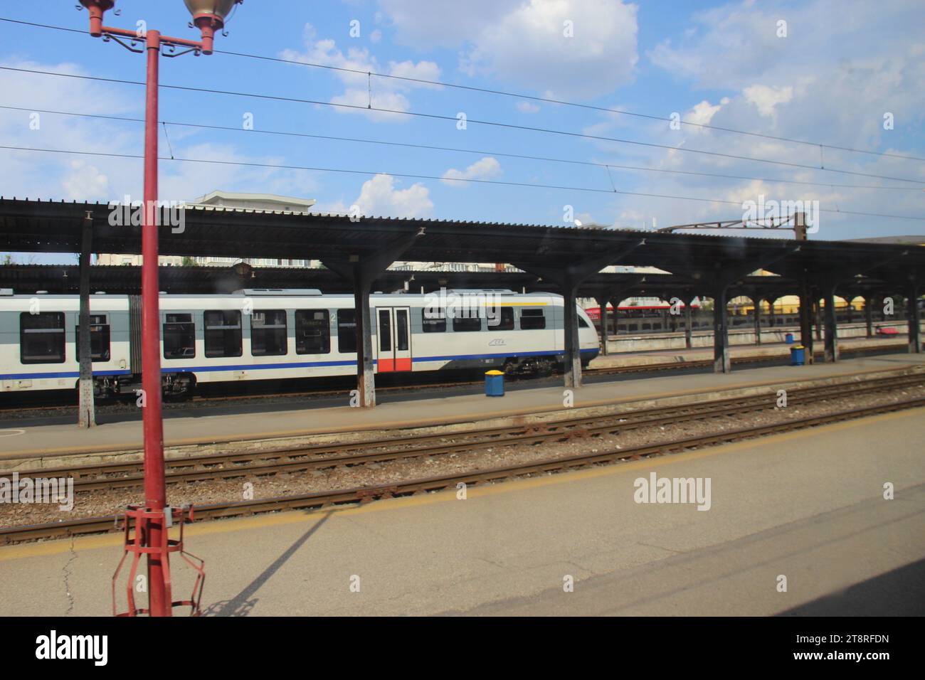 Romanian Railways (CFR) Passenger Train, Bucharest North Station ...