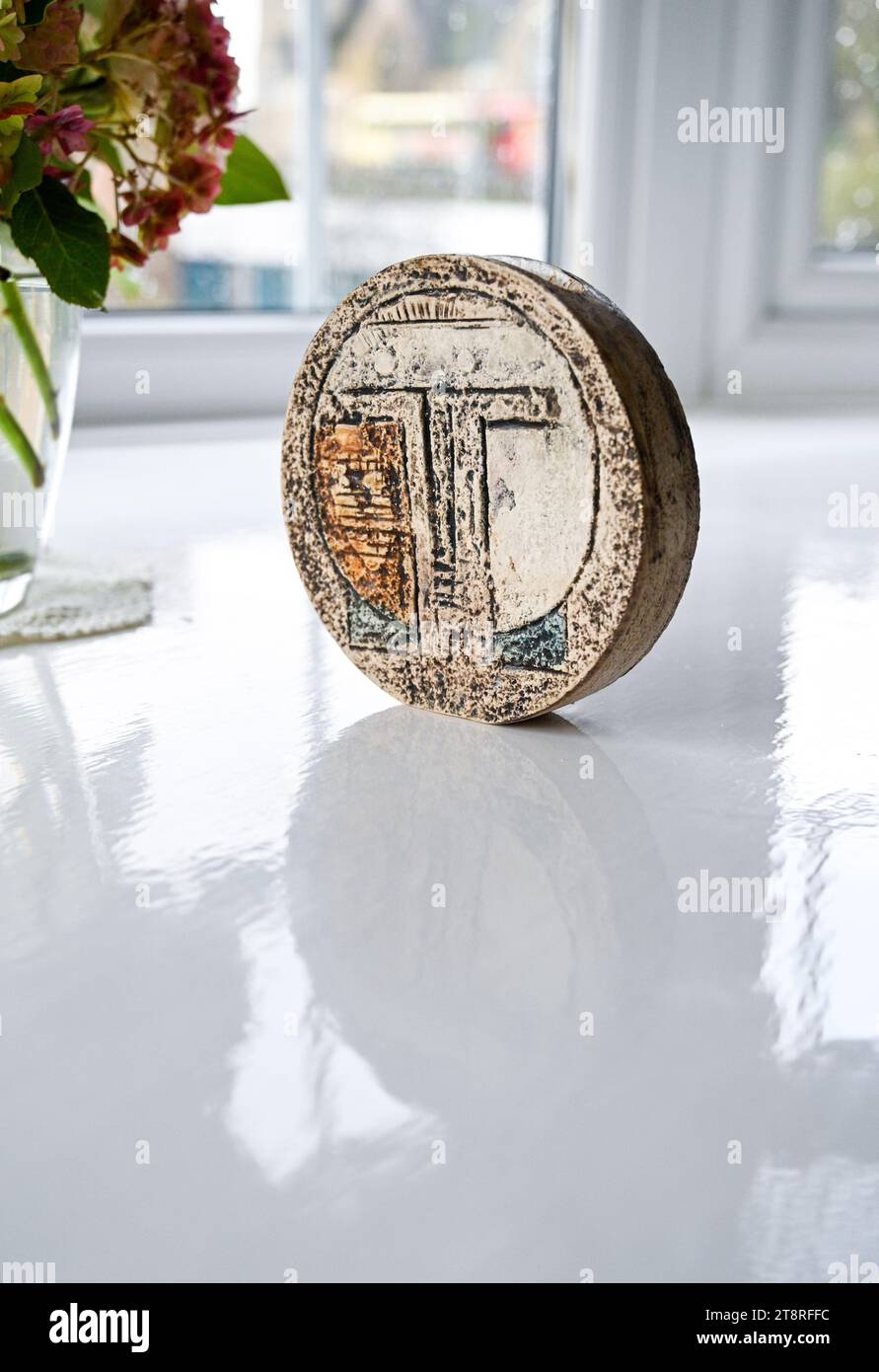 A Troika pottery wheel vase - Troika was an art pottery that operated ...