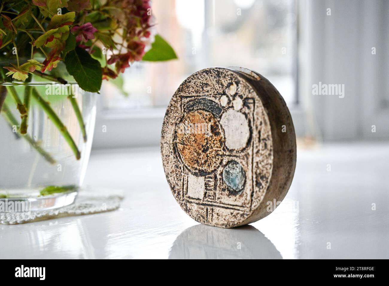 A Troika pottery wheel vase - Troika was an art pottery that operated ...