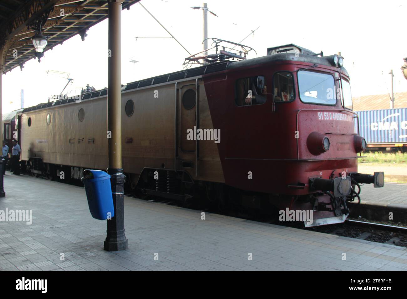 Romanian Railways (CFR) Electric Locomotive, Suceava, Romania Stock ...