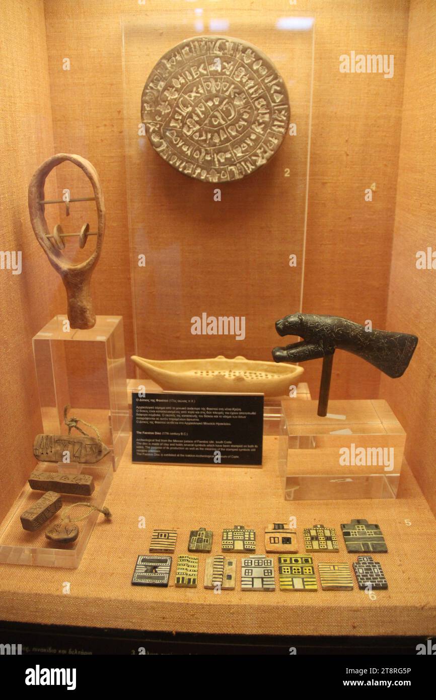 Hellenic War Museum Faestos Disc & Articles from Minoan Crete, Athens ...