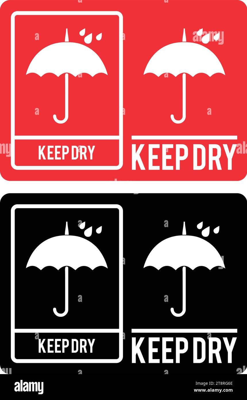 Handle With Care Umbrella Symbol Fragile Handle With Care Red Bold