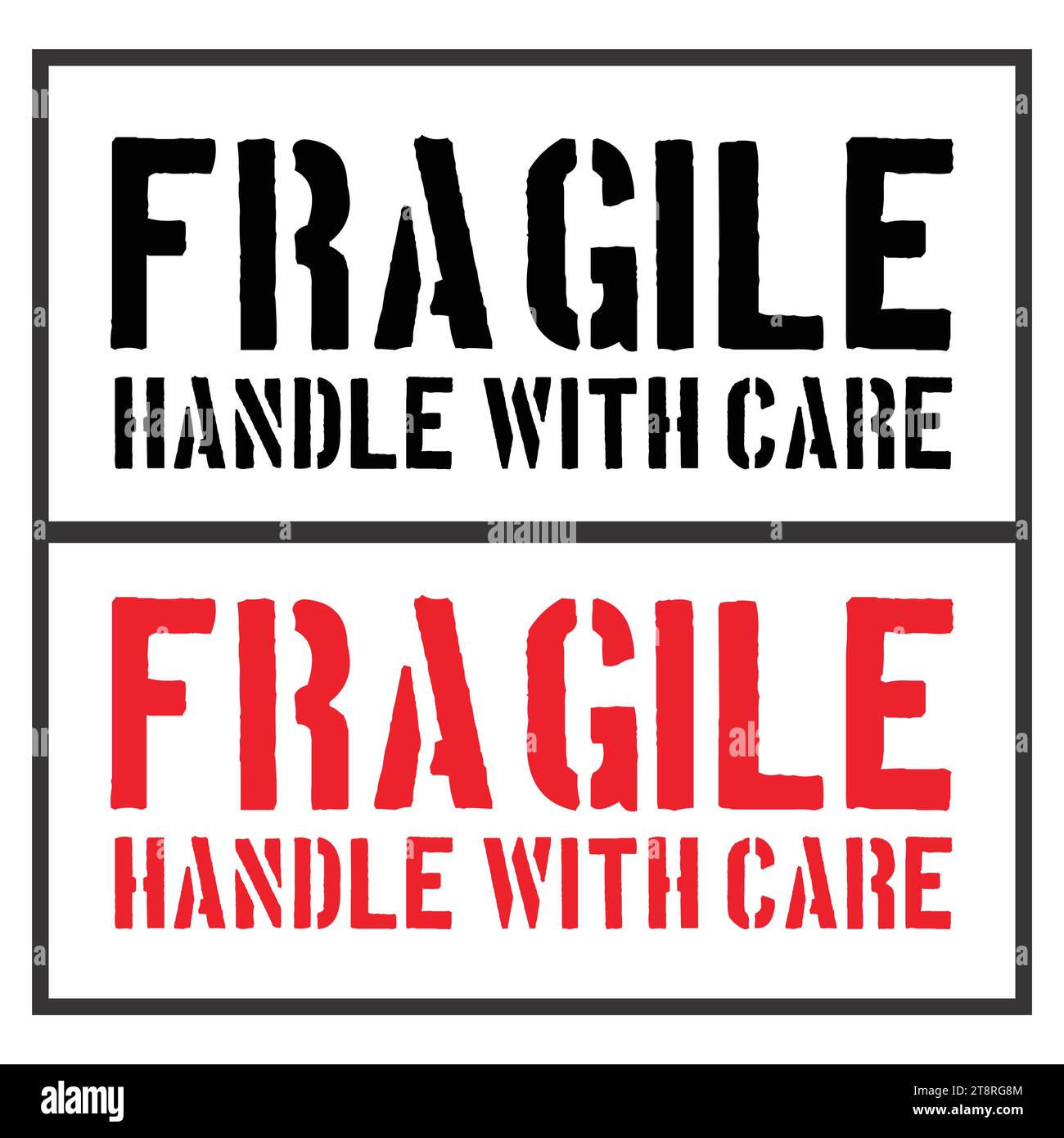Fragile sign Cut Out Stock Images & Pictures - Alamy
