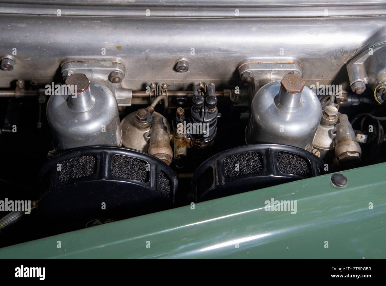 Early (1948) left hand drive Jaguar XK120 classic British sports car ...