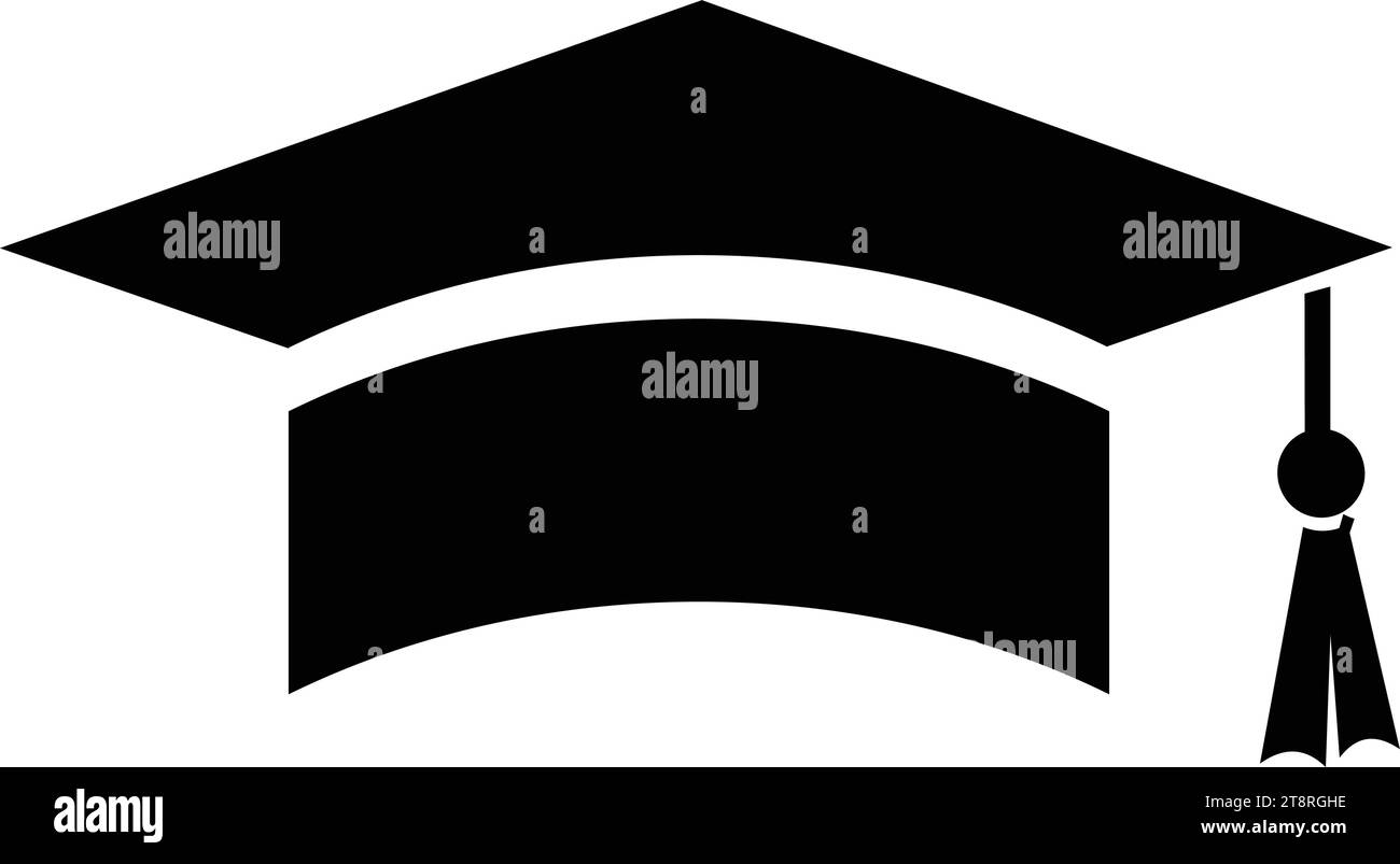 Student graduation uniform vector illustration Black and White Stock ...