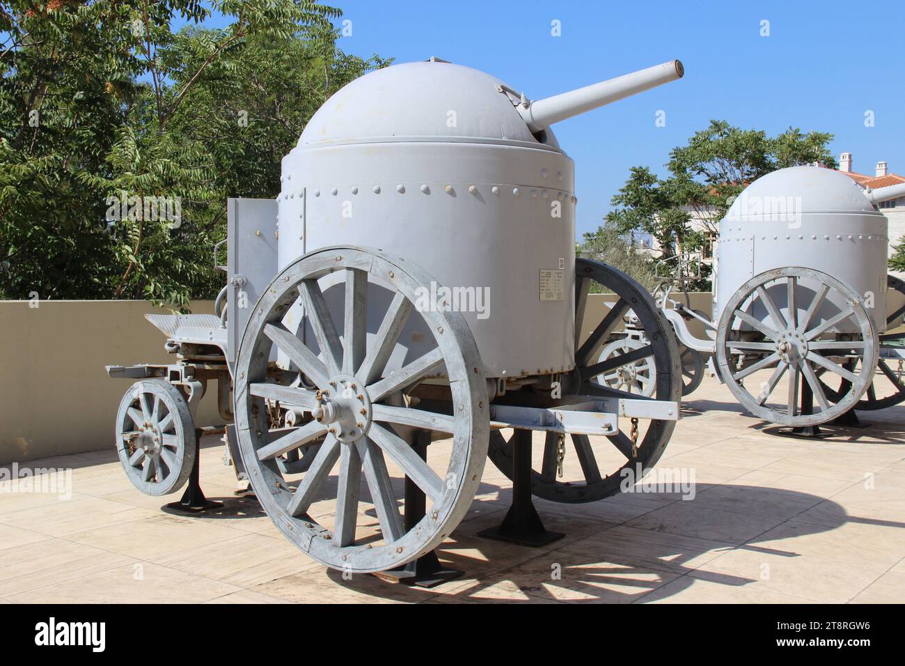 Hellenic War Museum WWI 57mm Armored Carriage, Krupp, Germany, Athens ...