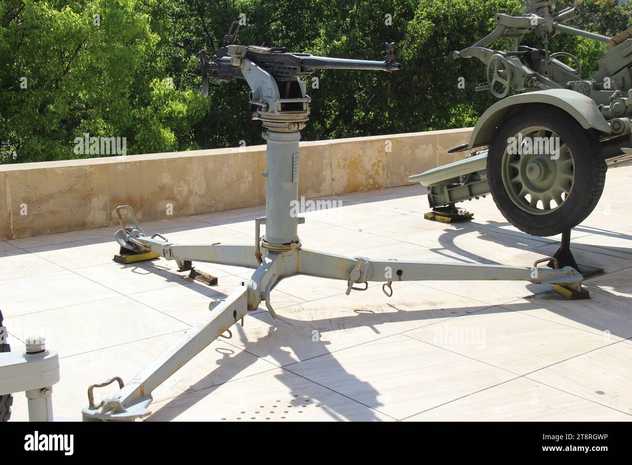 Hellenic War Museum Heavy AA Machine Gun, 15mm, Czechoslovakia, Used by ...