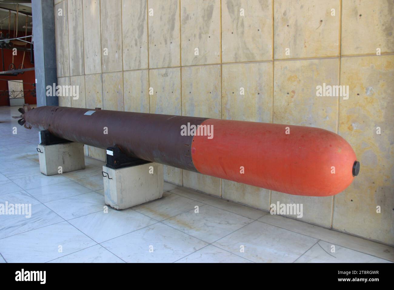 Hellenic War Museum 535cm M1937 British Torpedo, Athens War Museum ...