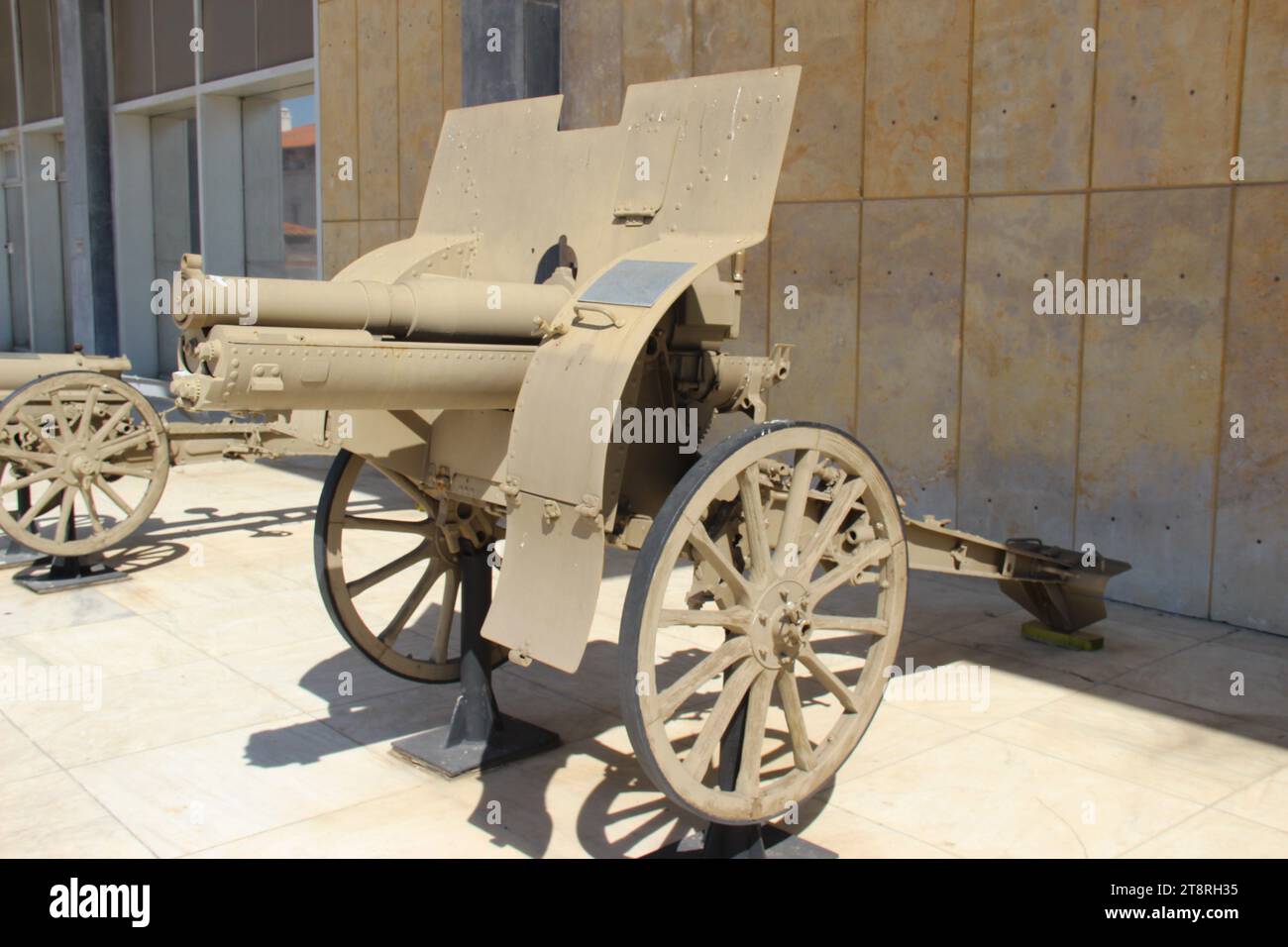 Hellenic war museum schneider 75mm mountain gun hi-res stock ...