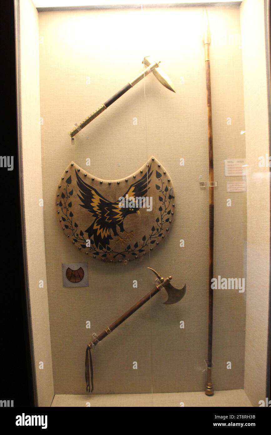 Hellenic war museum bronze weapons hi-res stock photography and images ...