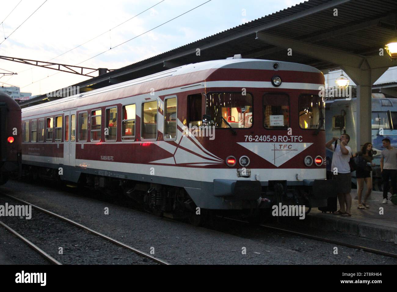 Romanian Railway (CFR) Electric Locomotive, Bucharest North Railway ...