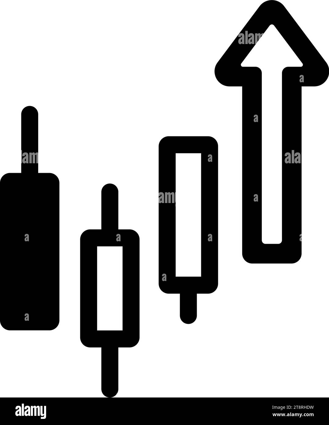 Rise on stock price vector icon illustration Stock Vector Image & Art ...