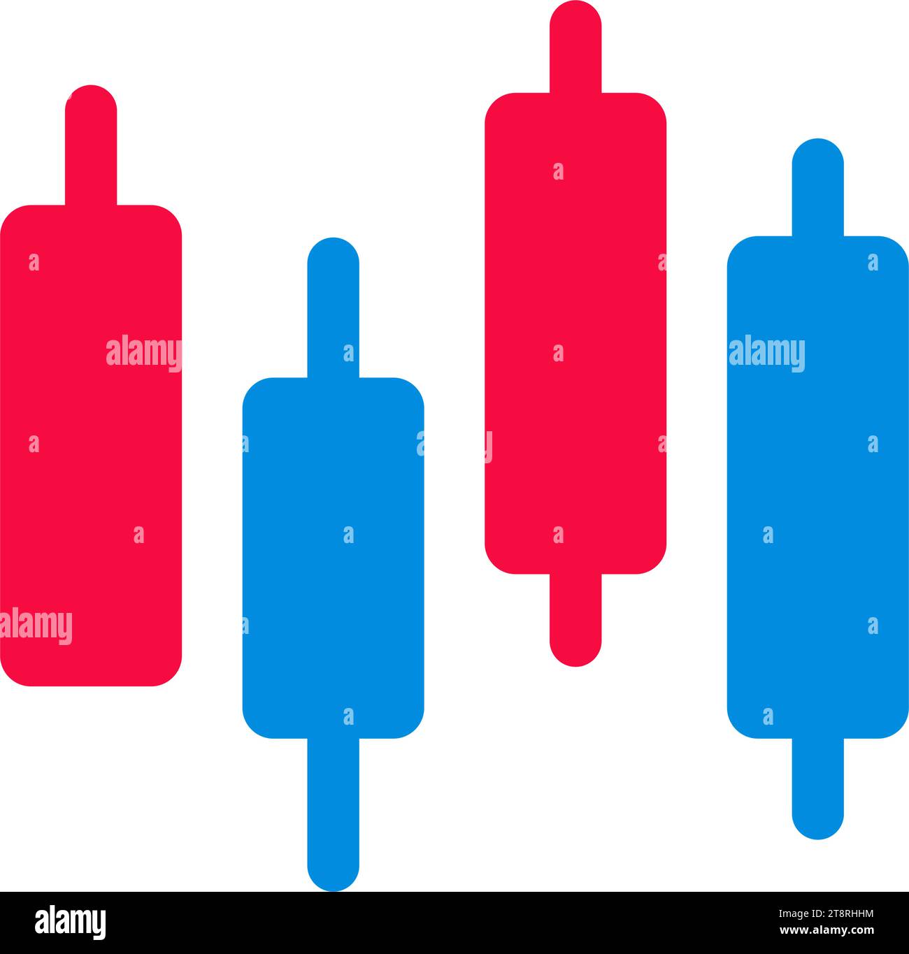 Candlestick ( stock market ) vector icon illustration Stock Vector ...