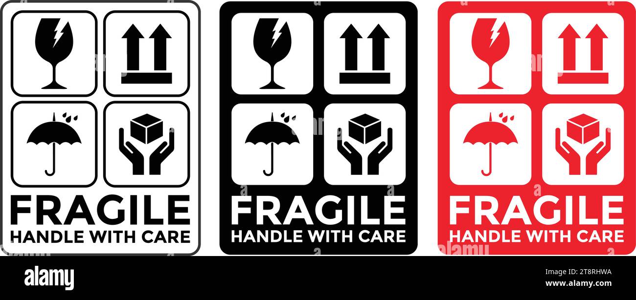 Fragile shipping labels vector illustration Stock Vector Image & Art ... Fragile shipping labels vector illustration Stock Vector Image & Art ...