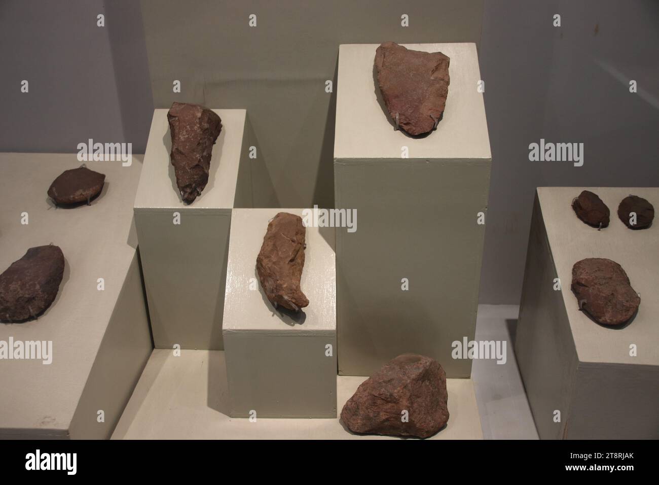 Mesolithic Stone Tools, National Museum of Thailand, Bangkok Stock ...
