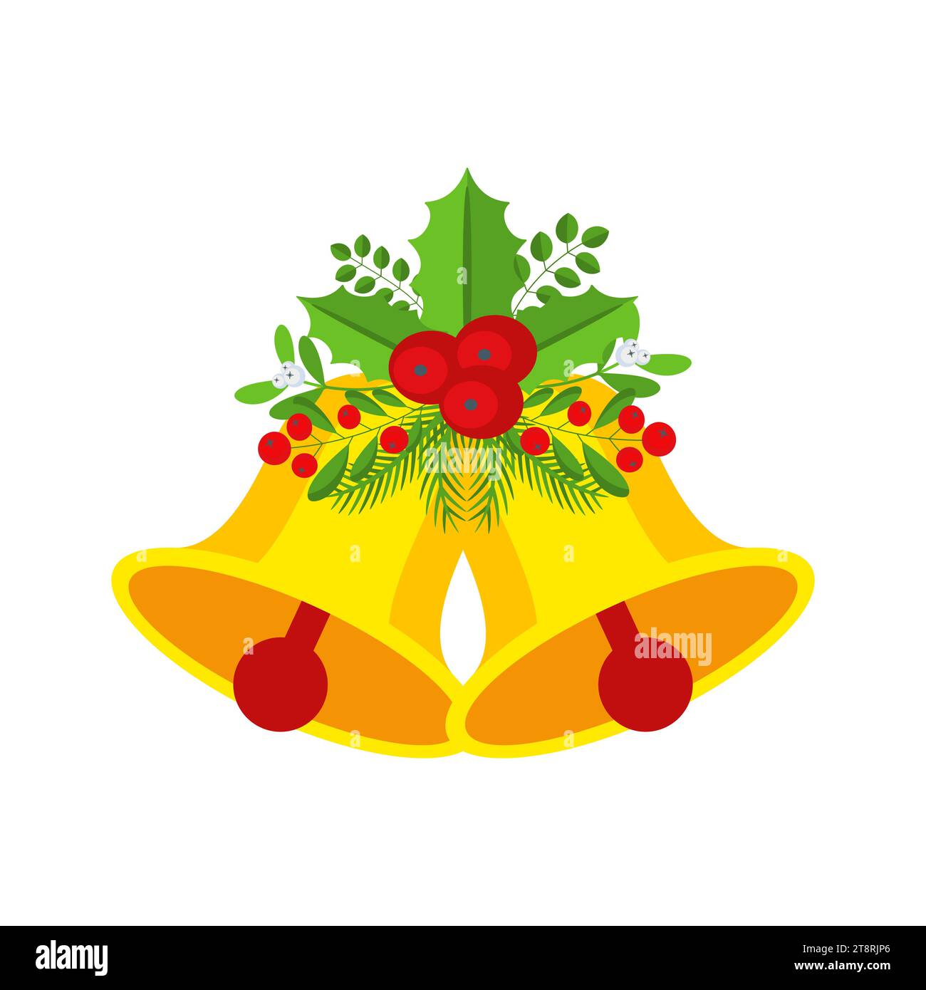 Jingle bells holly berries illustration Cut Out Stock Images & Pictures ...