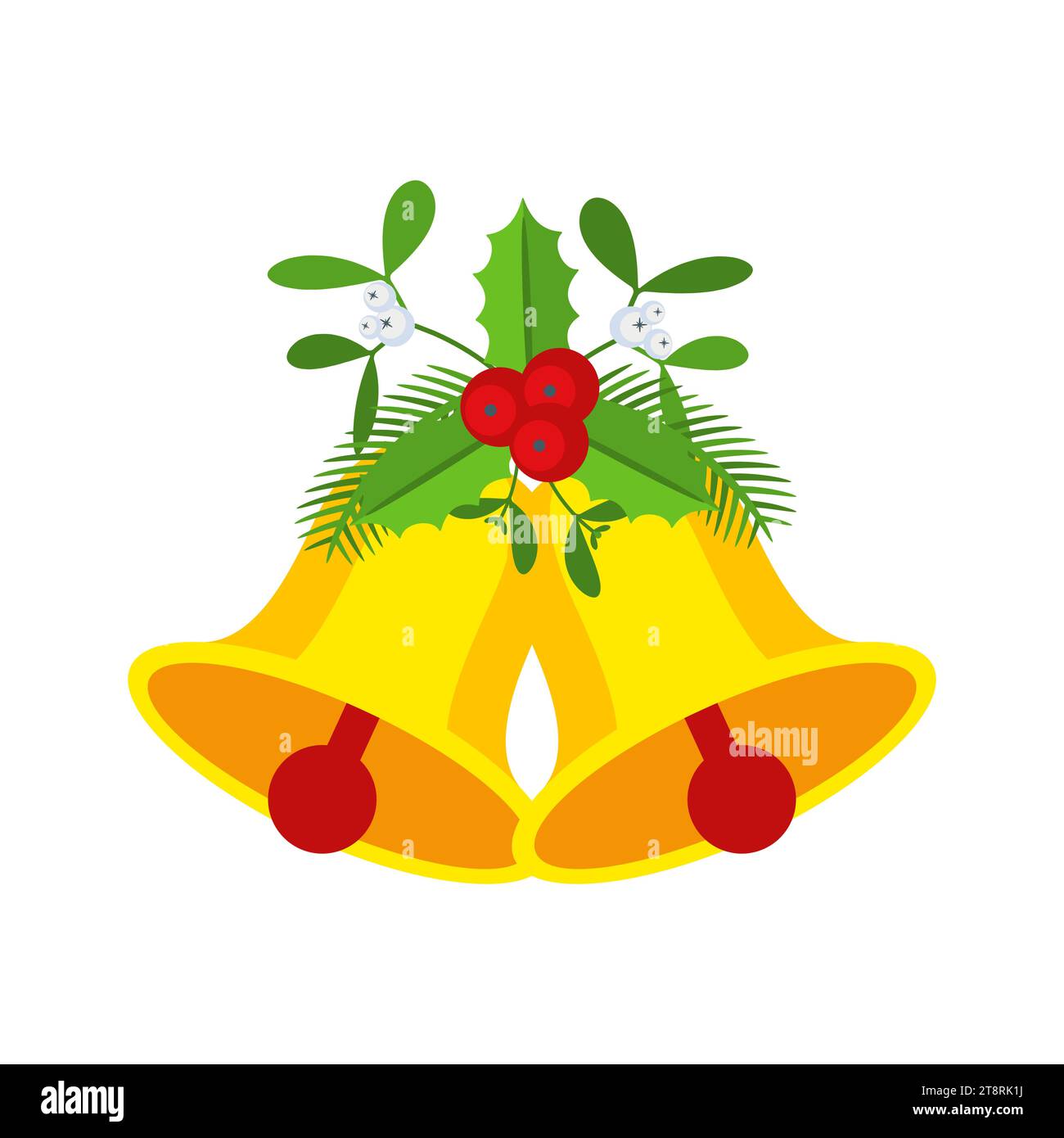Jingle bells holly berries illustration Cut Out Stock Images & Pictures ...