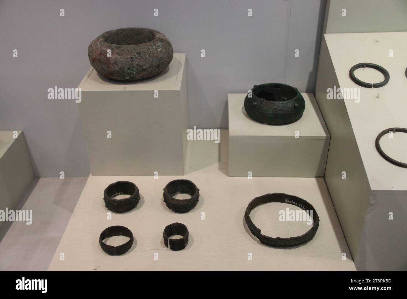 Metal Age Rings, National Museum of Thailand, Bangkok Stock Photo - Alamy