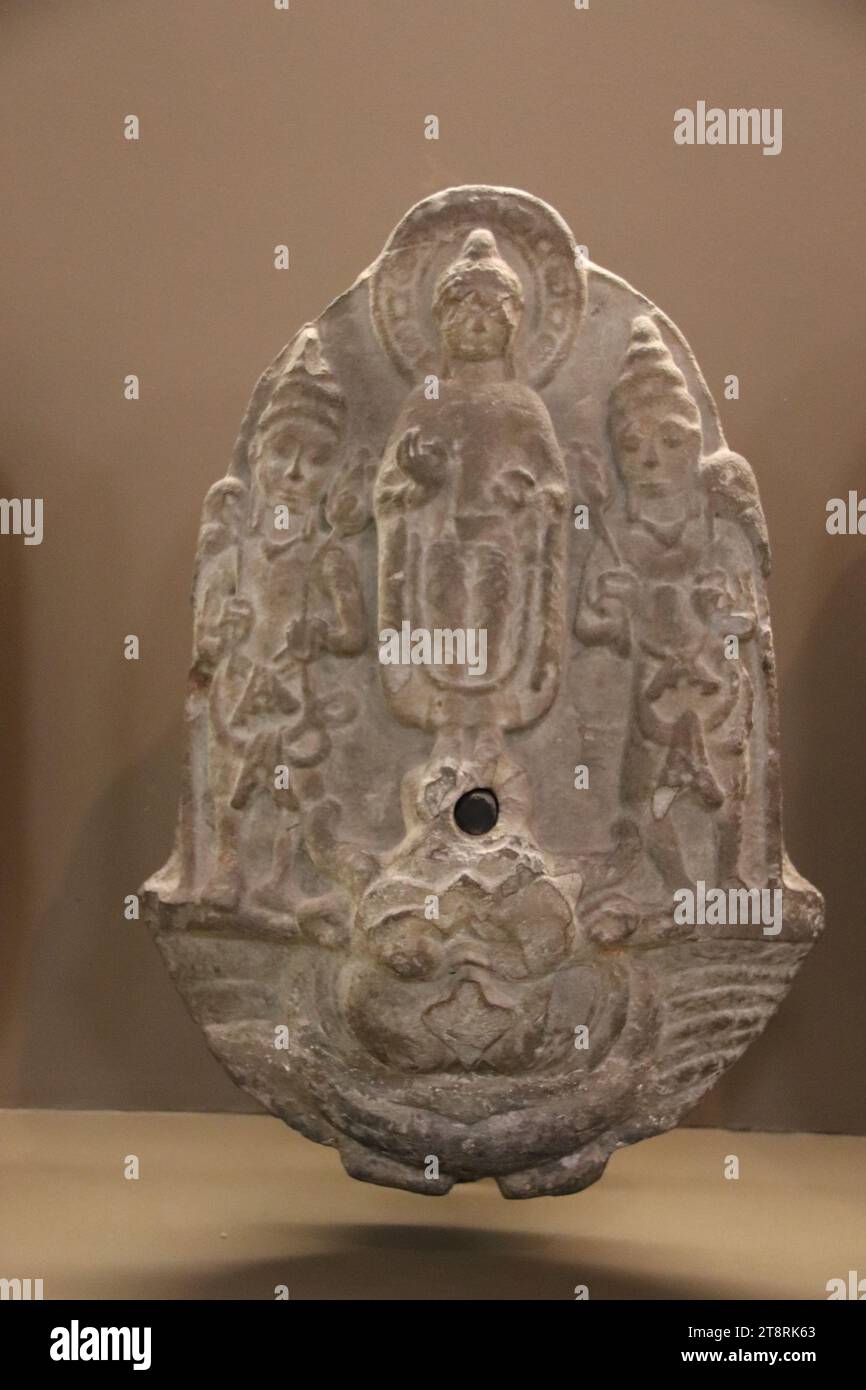 Dvaravati Buddhist Art, National Museum of Thailand, Bangkok Stock ...