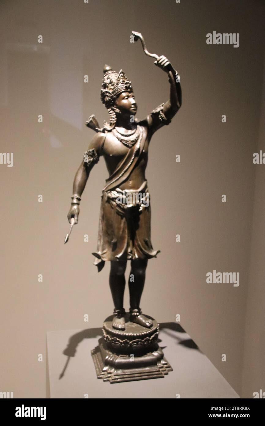 Modern Bangkok Art: Bronze Vishnu with Bow & Arrows, Gallery of Thai ...