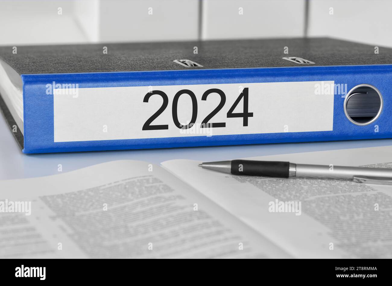Folder with the label 2024 Stock Photo - Alamy
