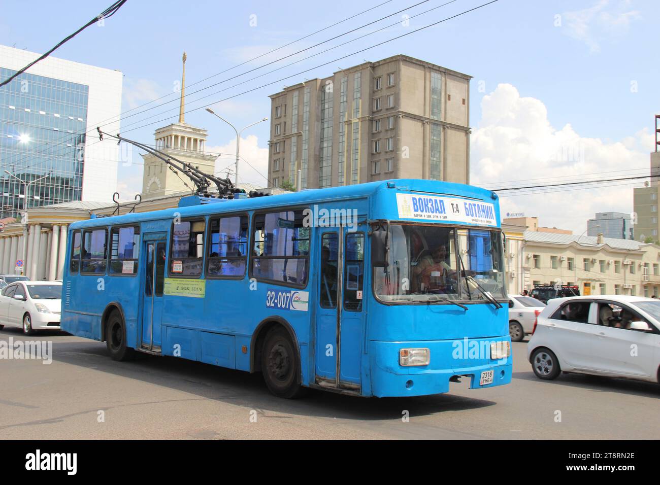 Electric Trolley Bus, Ulaanbaatar, Mongolia Stock Photo - Alamy
