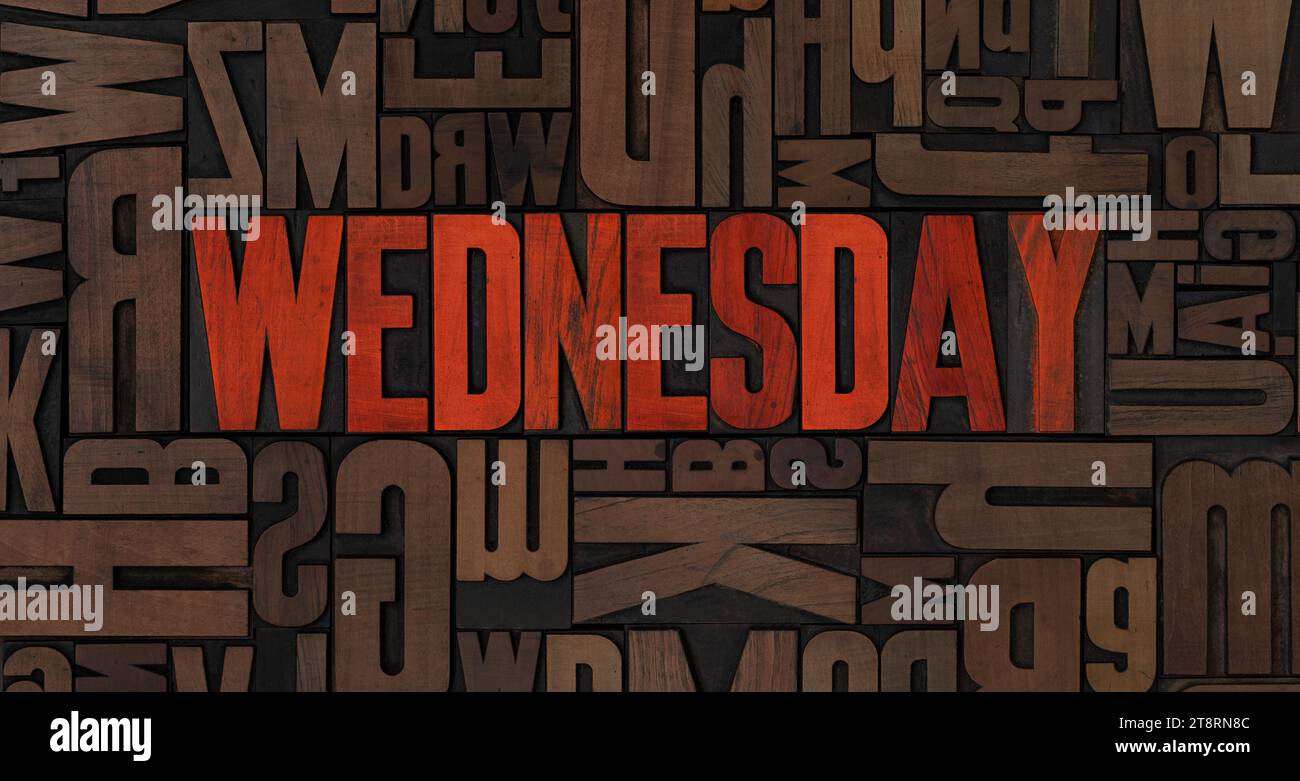 Wednesday alphabet hi-res stock photography and images - Alamy