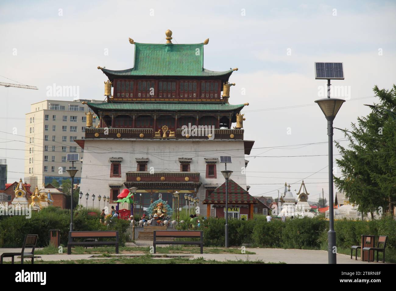 Gandan Khiid Monastery, Ulaanbaatar, Mongolia Stock Photo - Alamy