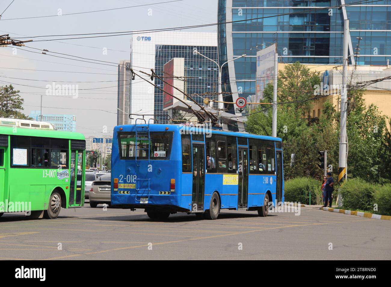 Electric Trolley Bus, Ulaanbaatar, Mongolia Stock Photo - Alamy