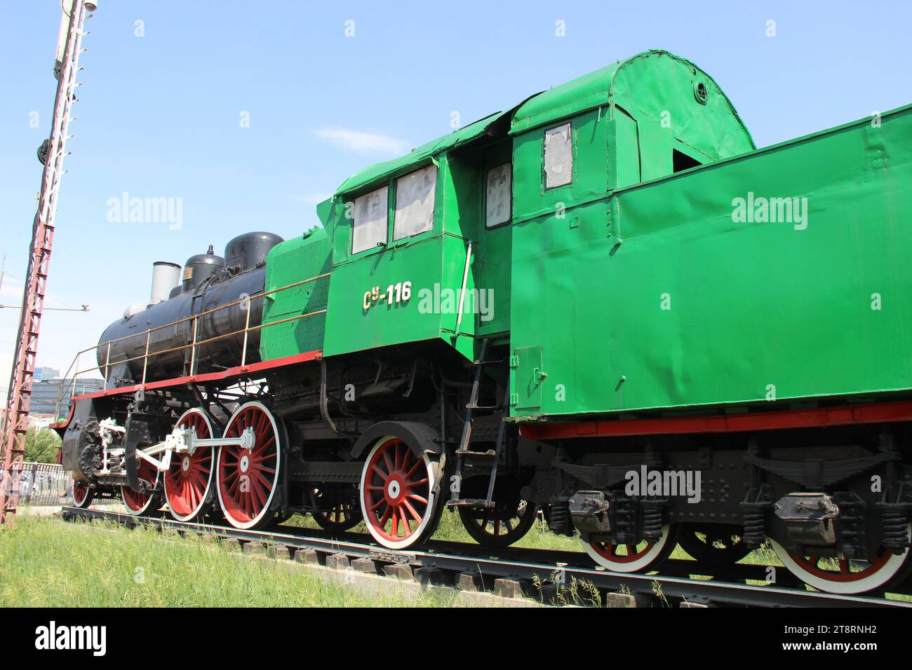 Old Steam Locomotive Series Su, Ulaanbaatar, Mongolia Stock Photo - Alamy