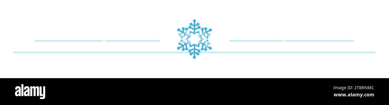 Divider with Aesthetic Snowflake Christmas winter frame border ...