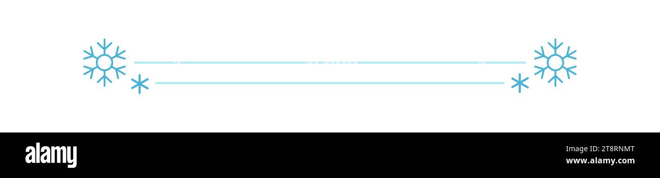 Divider with Aesthetic Snowflake Christmas winter frame border ...